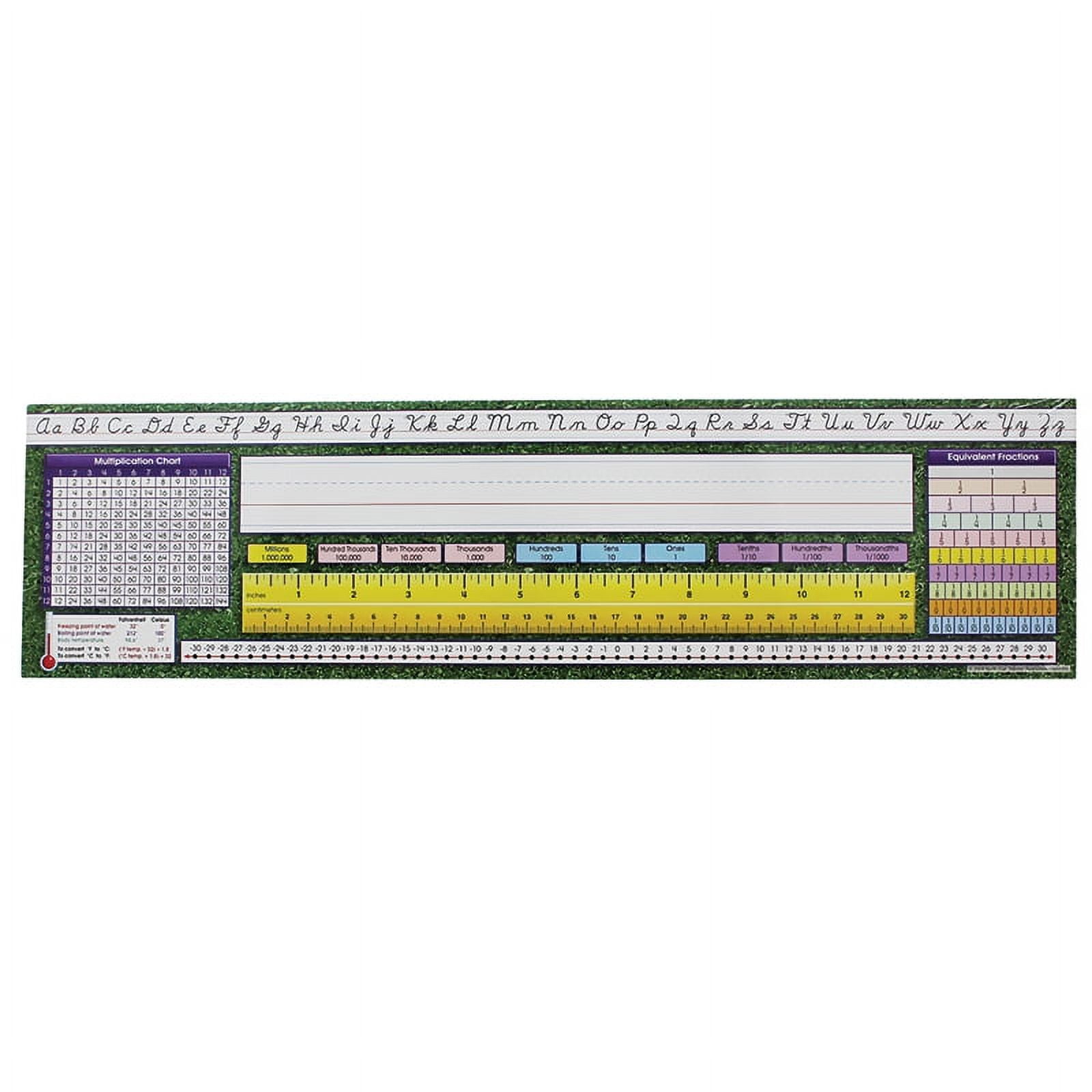 Modern Cursive Intermediate Desk Plates, 19" x 5", Pack of 36 | Bundle ...