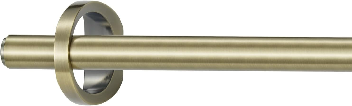 Modern Curtain Rods, 1Inch Diameter Decorative Single Window Rod ...