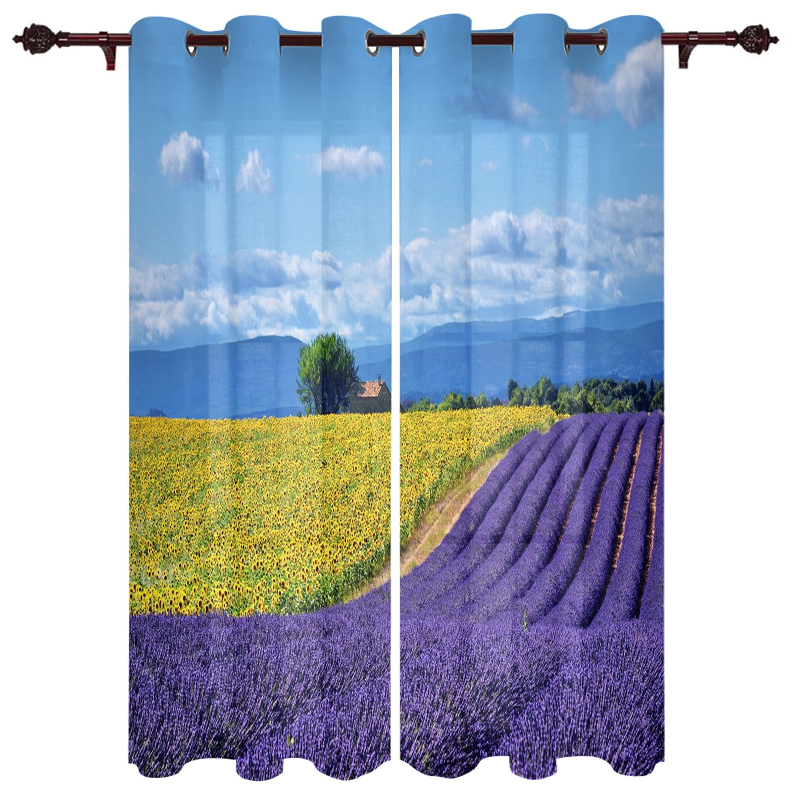 Modern Curtains Lilac Purple Spring Wood Board Seamless ing Design ...