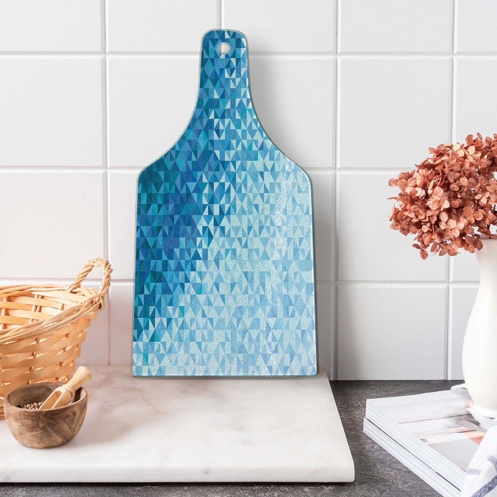 Modern Cutting Board, Geometrical Image with Mosaic Digital Vector ...