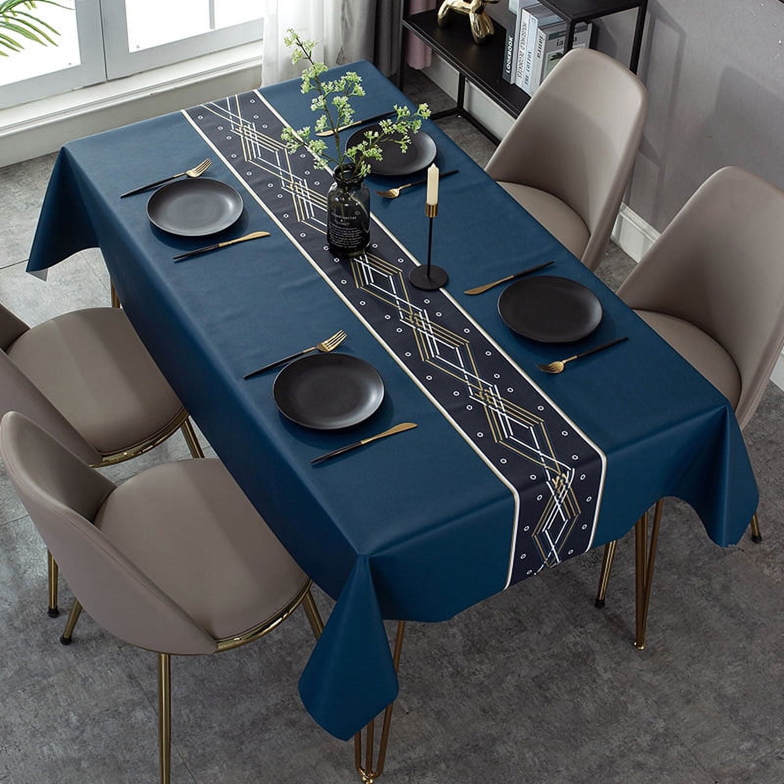 Modern Dark Series Printing Waterproof Table Tablecloth Wedding ration ...