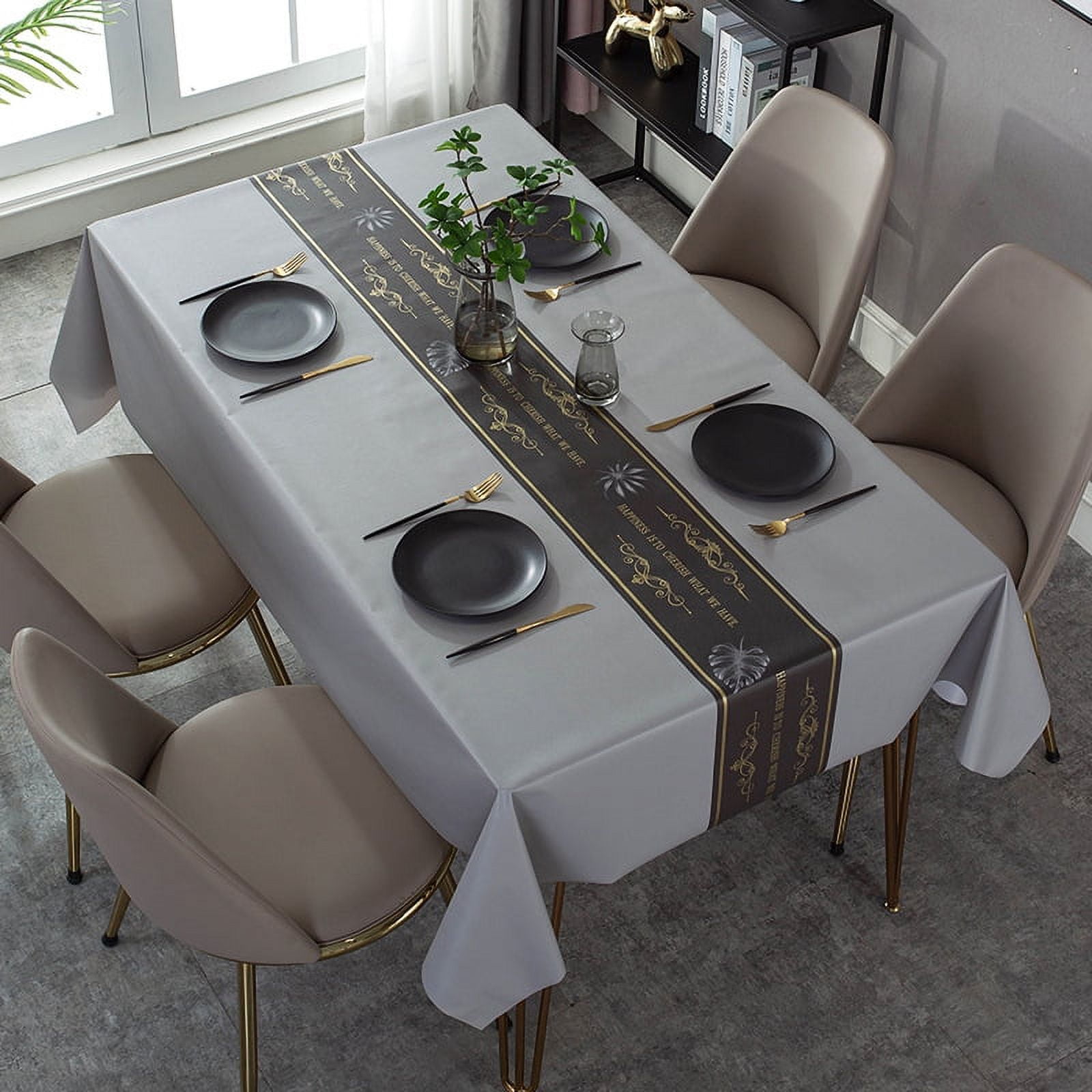 Modern Dark Series Printing Waterproof Table Tablecloth Wedding ration ...