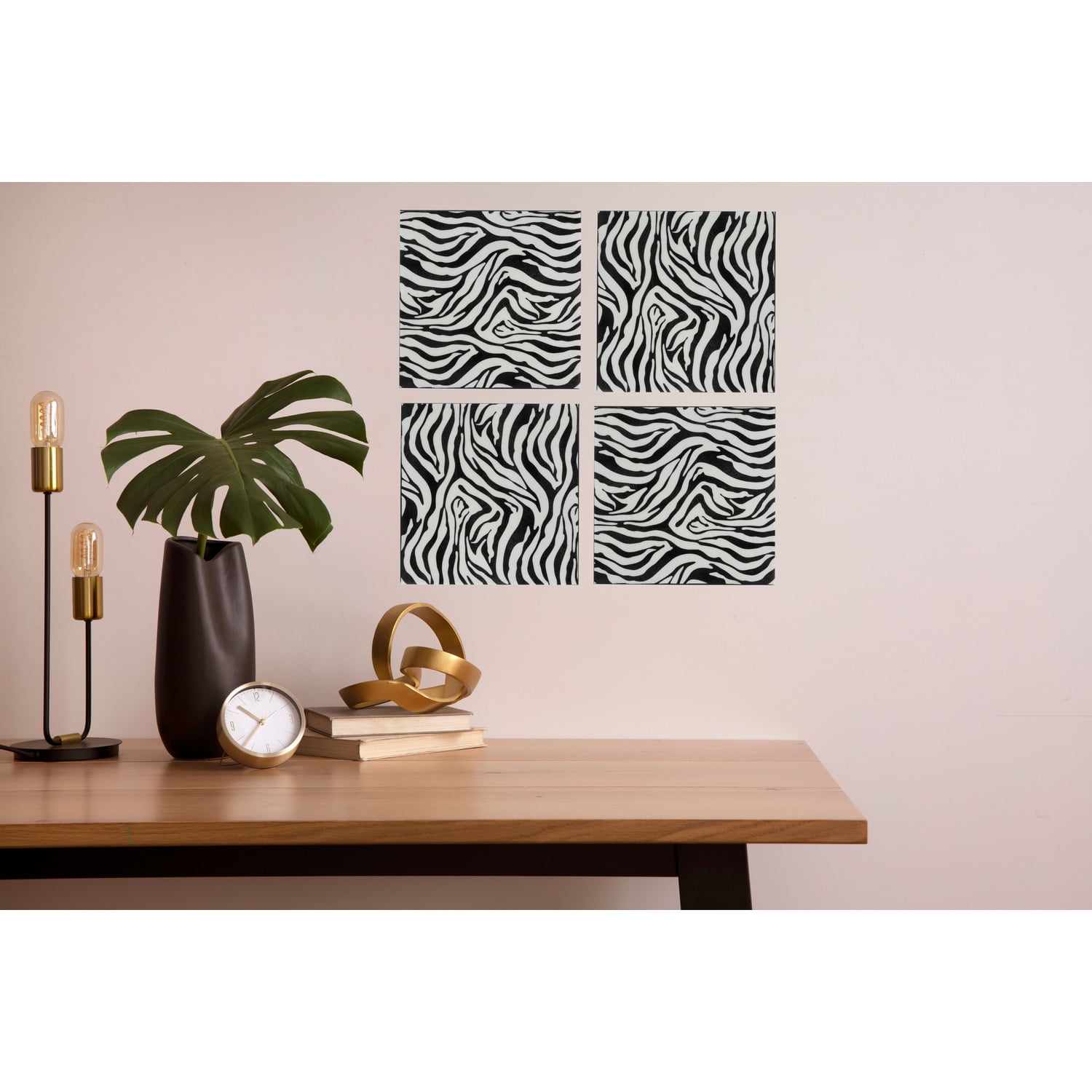 Modern Day Accents Cebra Small Faux Zebra Skin Wall Tile - Walmart.com