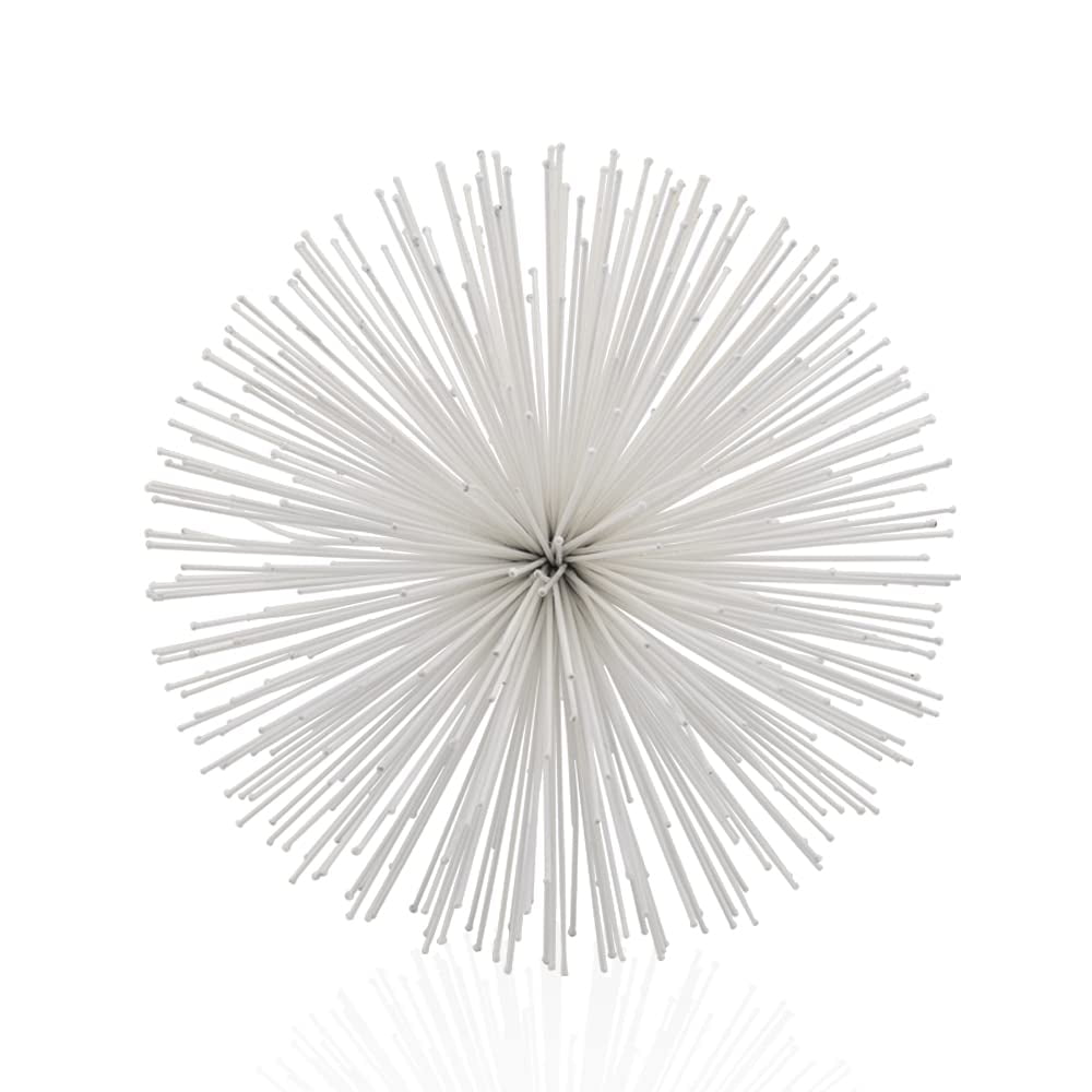 Modern Day Accents Erizo Spiked Large White Sphere - Walmart.com