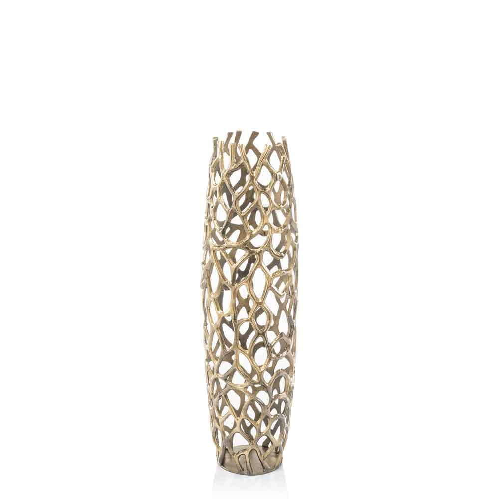 Modern Day Accents Gold LG Rama Barrel, Statement Piece, Twig, Texture, Floor Standing, Tall ...
