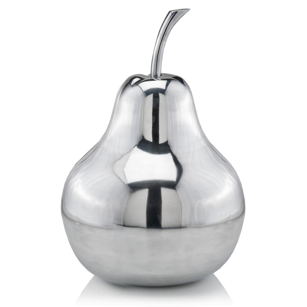 Modern Day Accents Large Peral XL Polished Pear, Silver, Fruit ...
