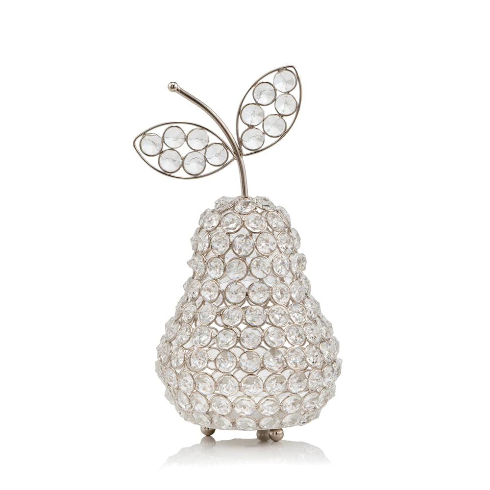 Modern Day Accents Manzana Cristal Figurine, Artificial Fruit Ornament ...