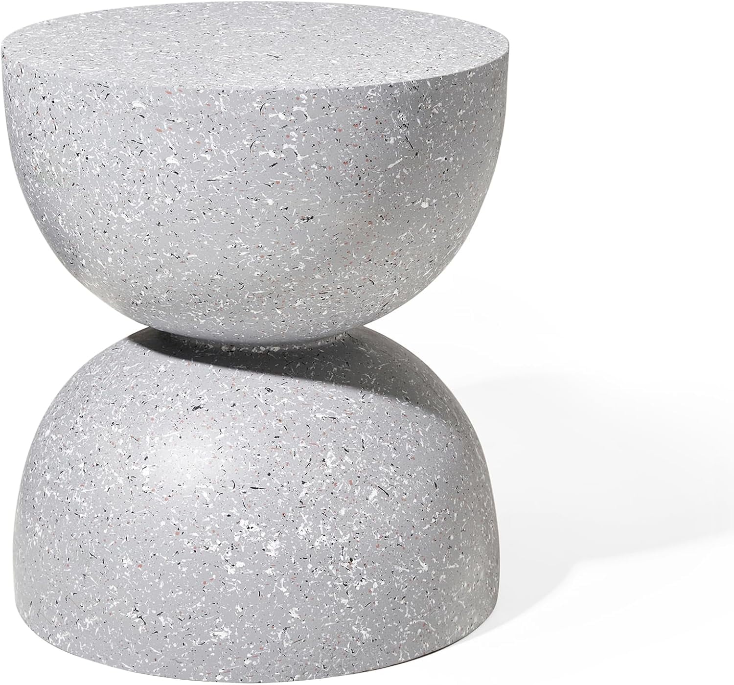 Modern Decorative Garden Stool Heavy Duty Patio Sturdy Faux Terrazzo ...