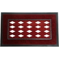 Modern Deep Burgundy Greek Key Sassafras Switch Mat Surround Base Tray ...