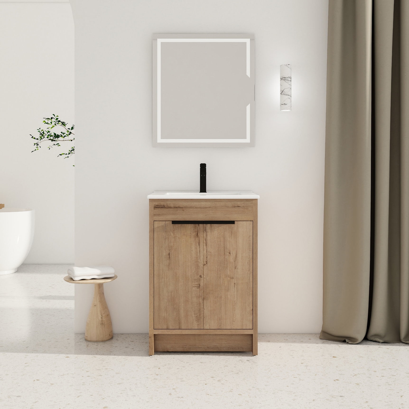 Modern Design - Integrated Sink - Bathroom Upgrade - Simple Styling ...