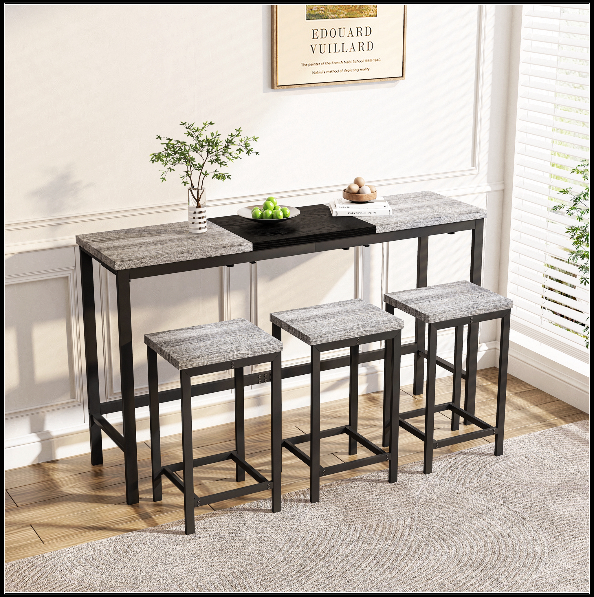 Modern Design Kitchen Dining Table, Pub Table, Long Dining Table Set ...