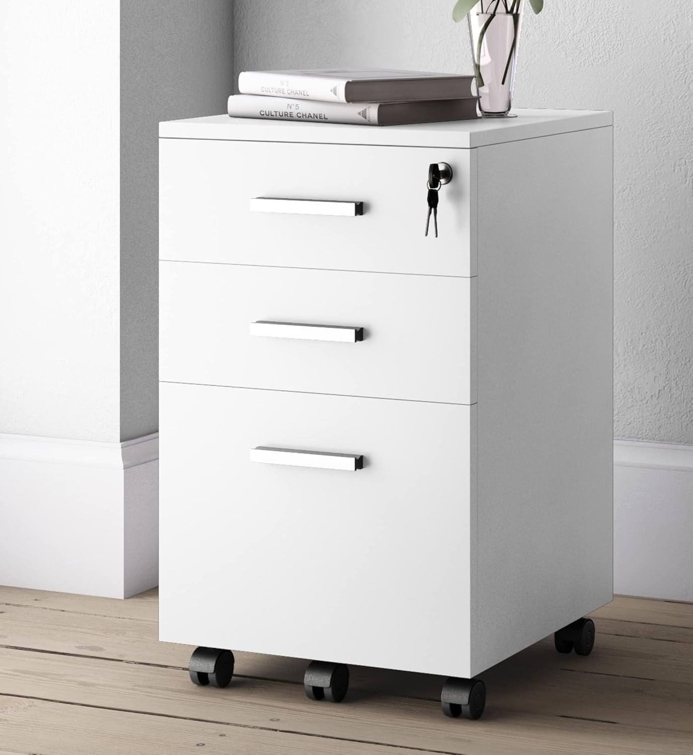 Modern Design Lazio White File Cabinet, Filing Cabinets for Home Office ...