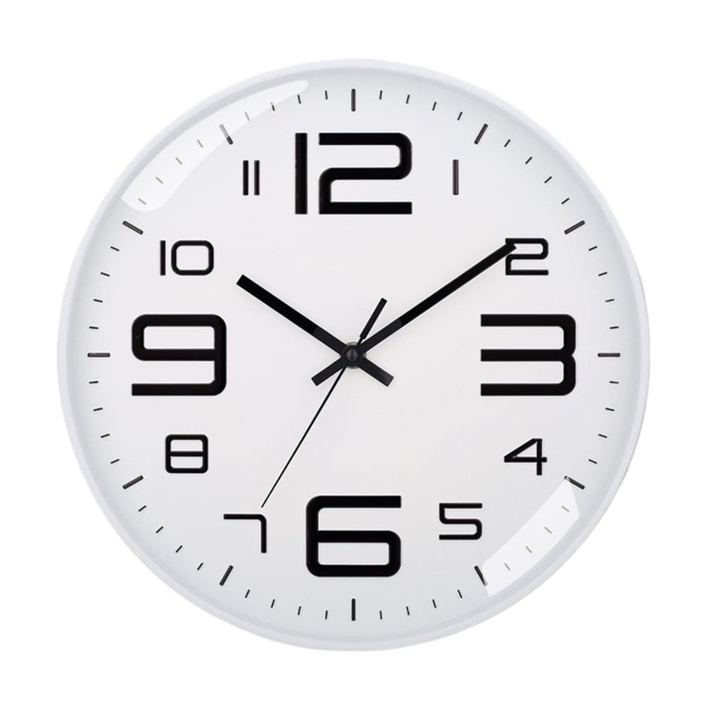 Modern Design Wall Clock Simple and Easy to Read Silent Non-ticking ...