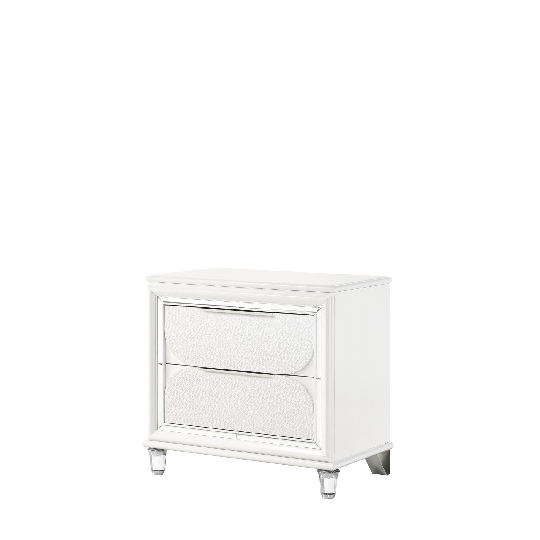 Modern Design with Crystal Accents / Nightstand Function / Simple ...