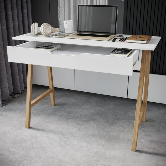 Home Office L Shape Desk | Can Be Set Up Left or Right | Particle Board ...