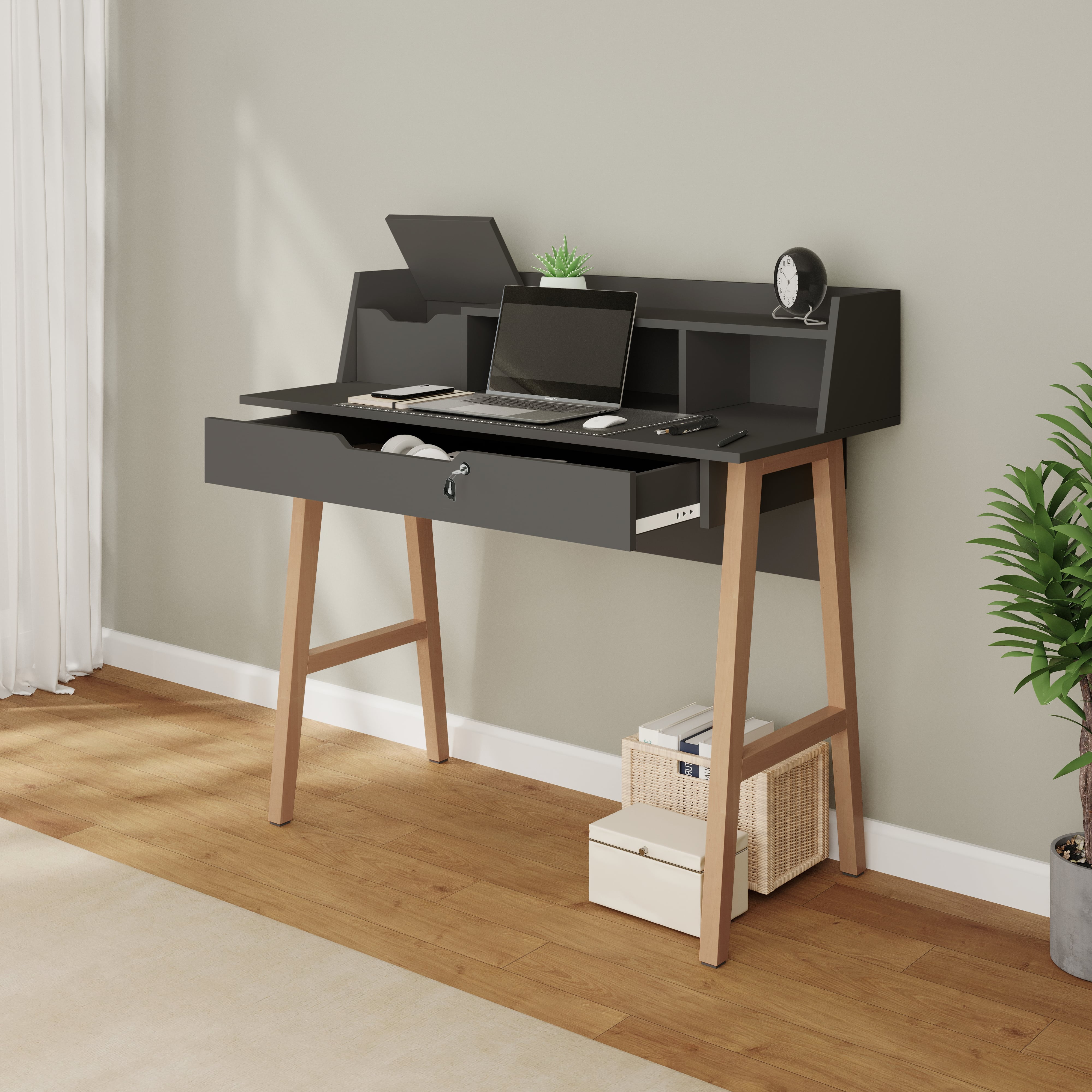 Modern Designs by Crafts and Comfort Roma Elegant Writing Desk - with ...
