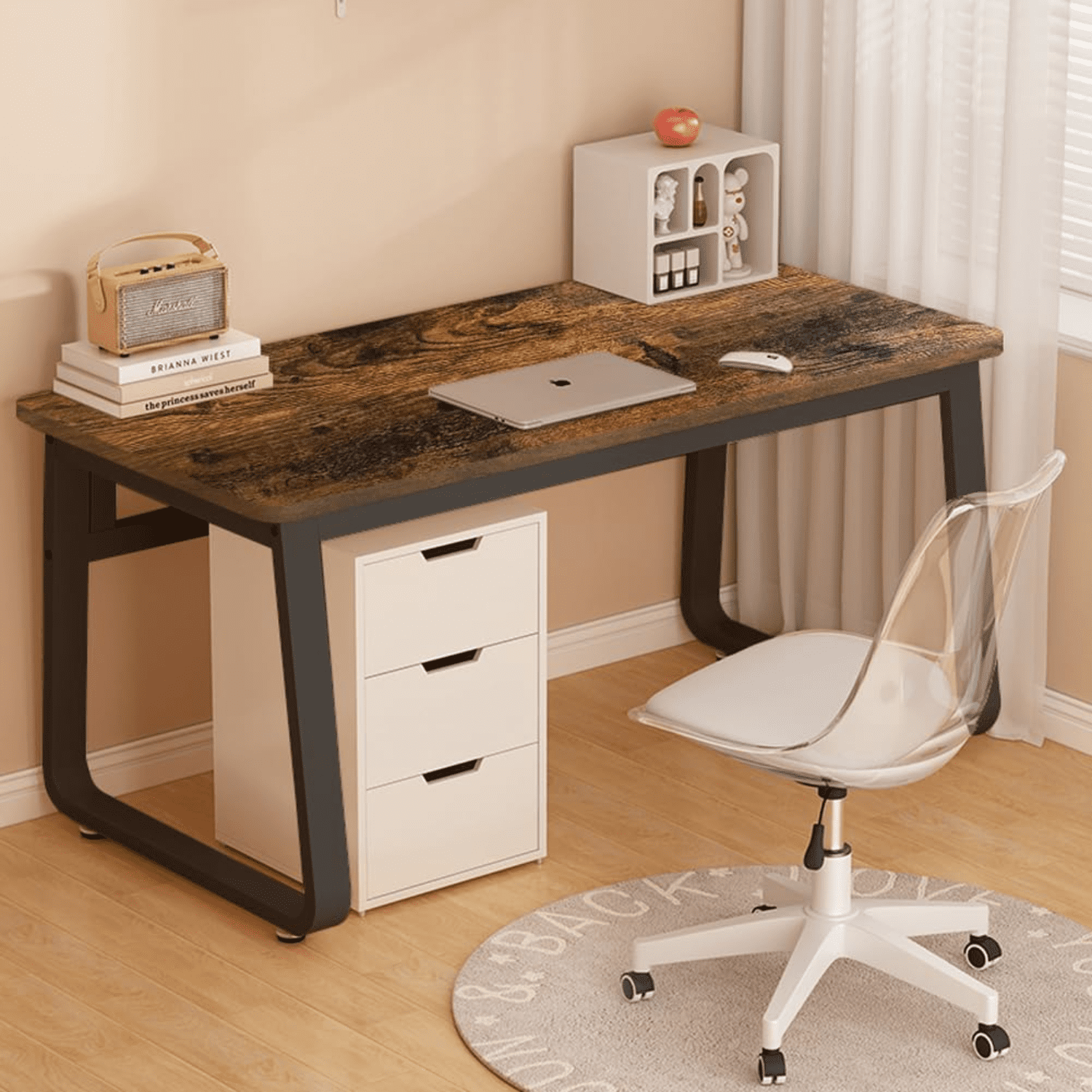 Modern Desk 31.5 Inch Computer Table Simple Style Office Writing Desk ...