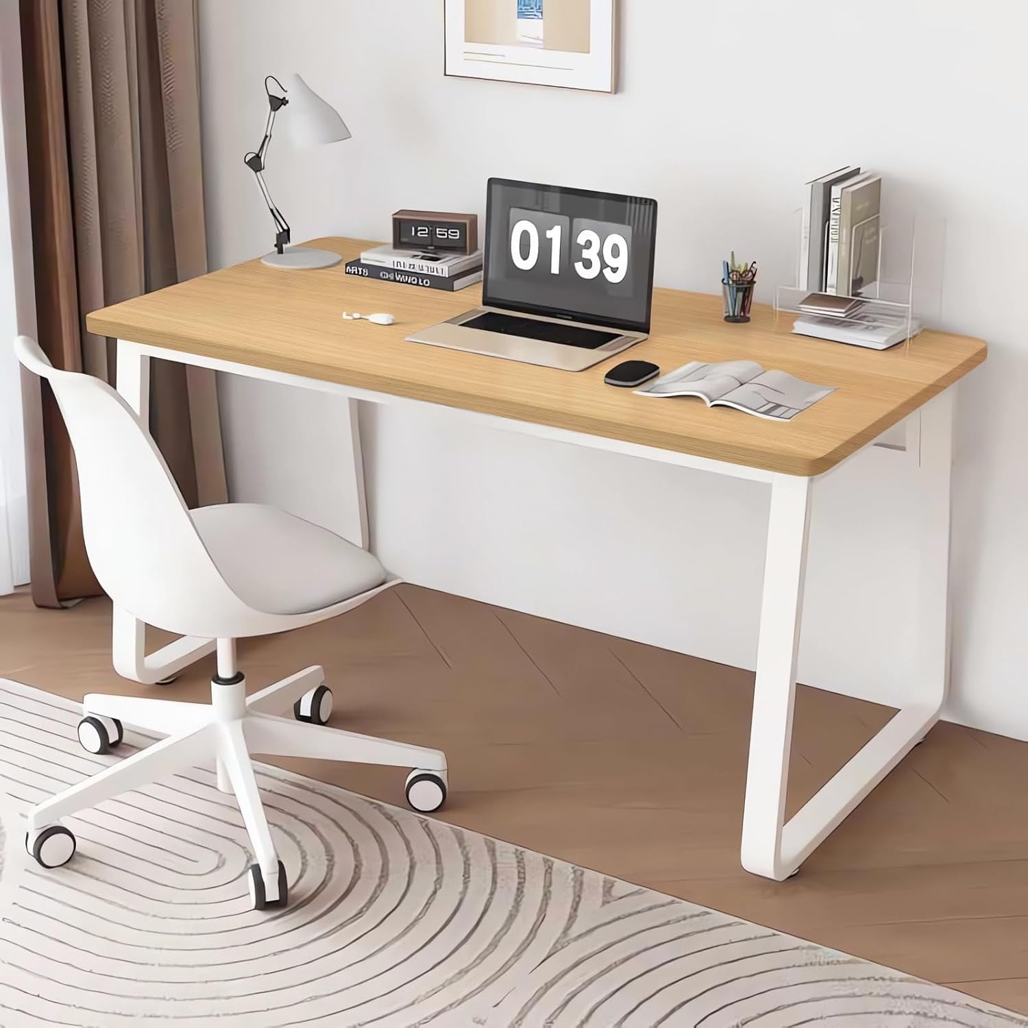 Modern Desk 31.5 Inch Computer Table Simple Style Office Writing Desk ...