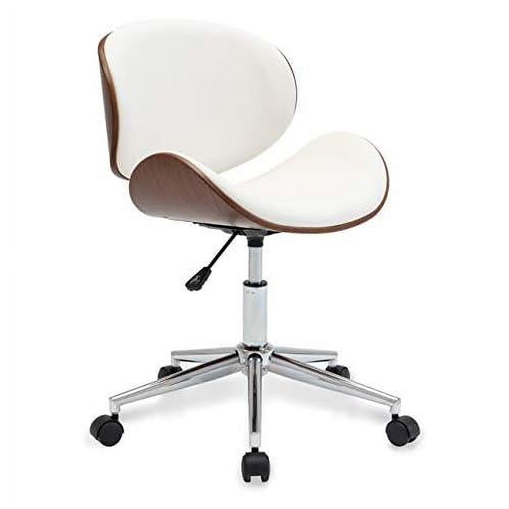 Modern Desk Chair, Contemporary Office Bentwood Style Wingback Seating ...