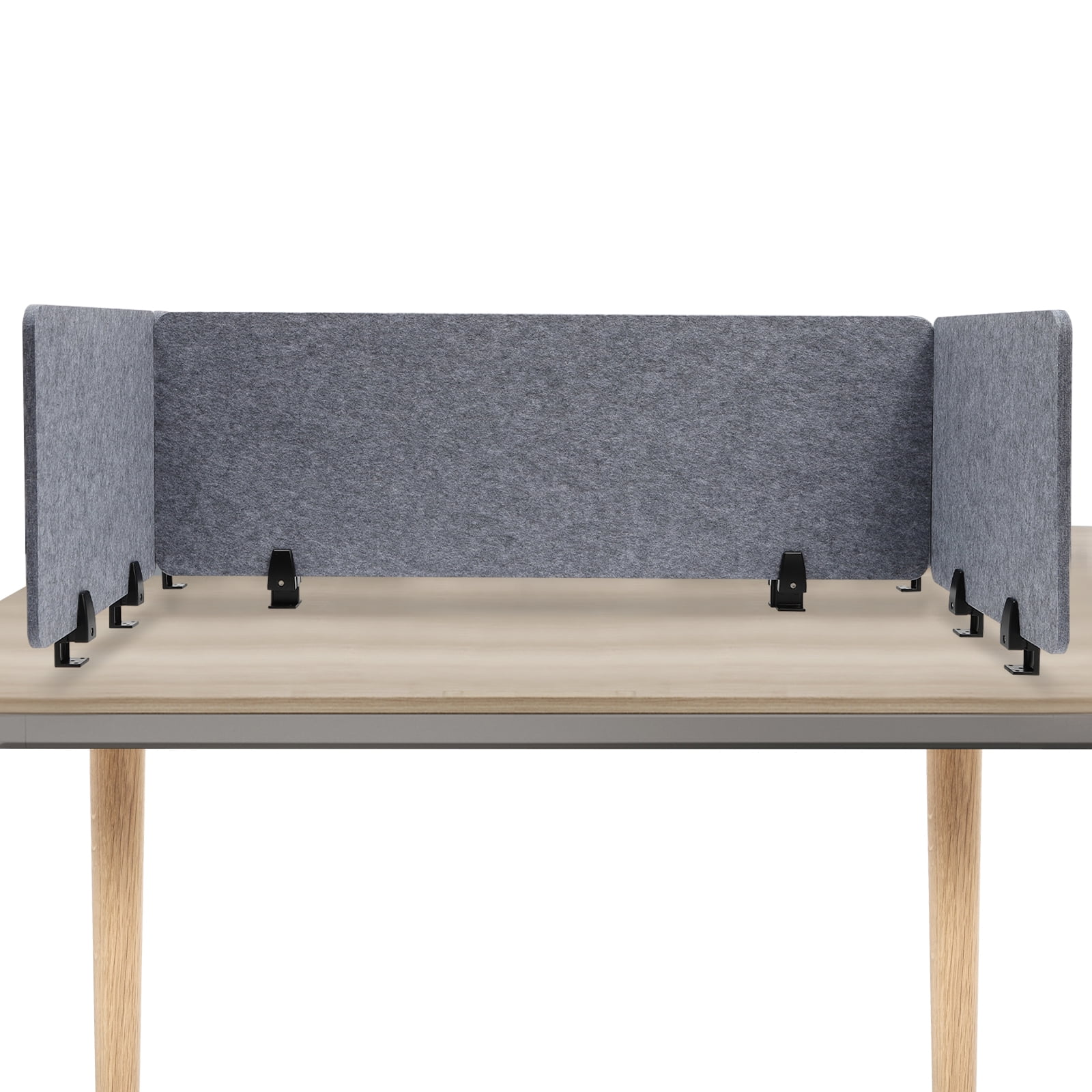 Modern Desk Divider Privacy Panel, Grey, E1 Polyester Fiber, Adjustable ...