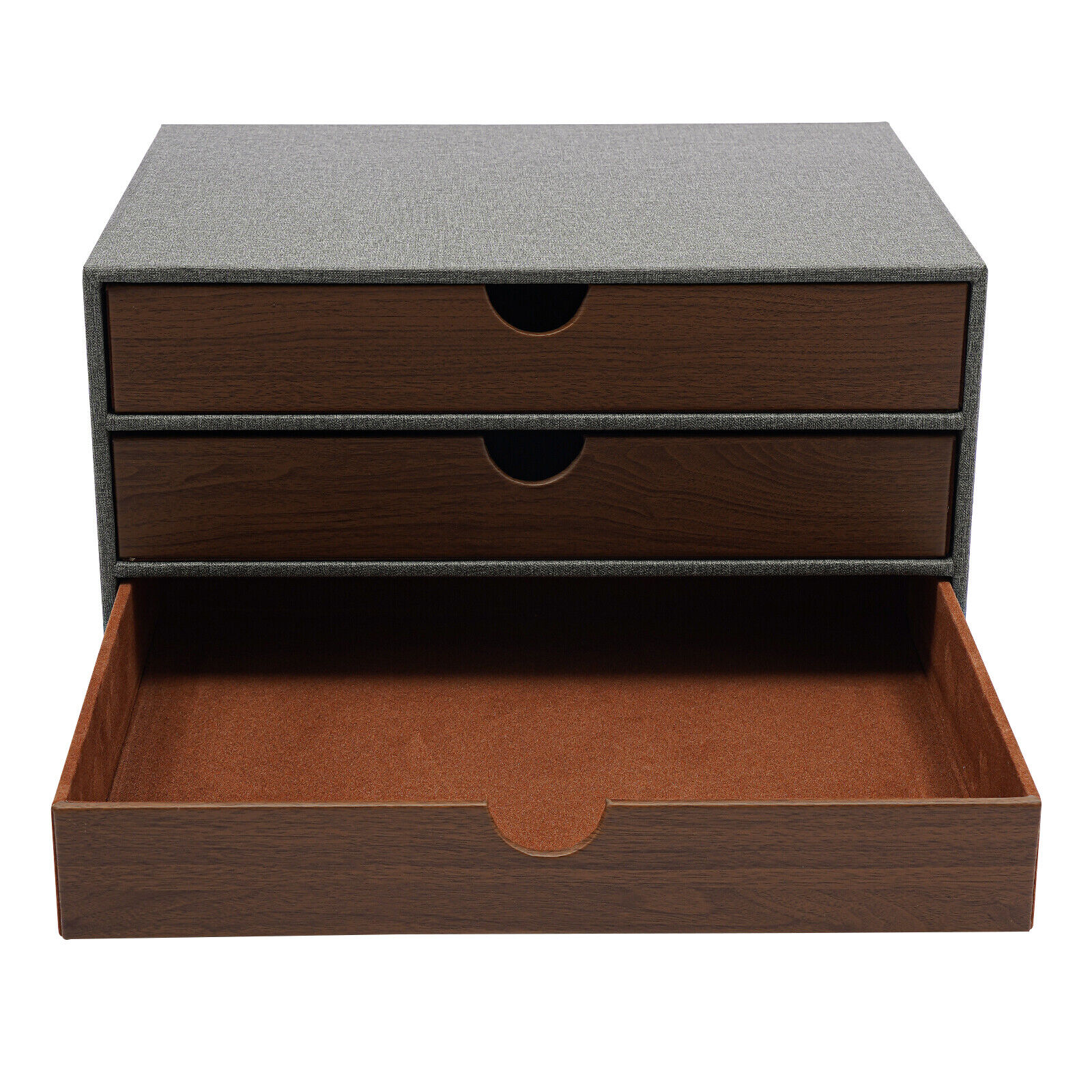 Modern Desk Organizer, Triple Desktop Office Organizer Tabletop Desk ...