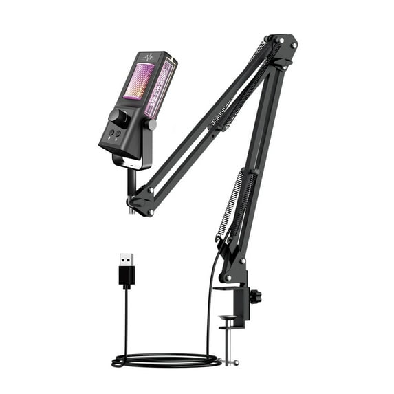 Modern Desktop Mic With Adjustable For PC Mobile Streaming - Walmart.com