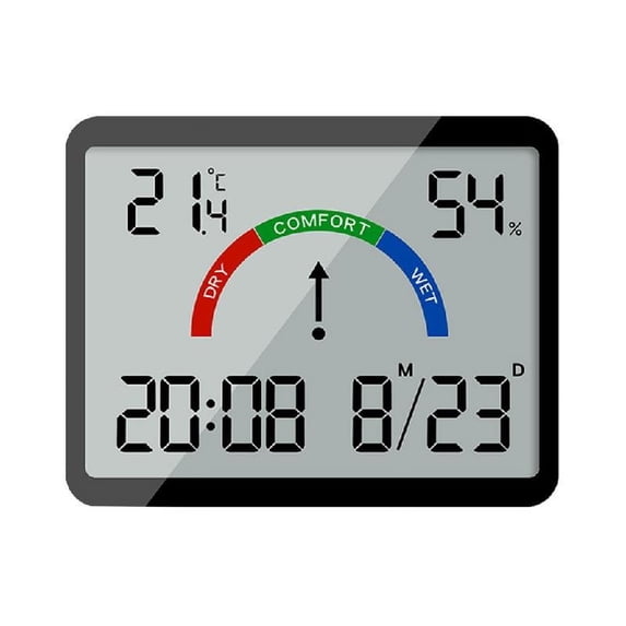 Modern Digital Wall Clock Battery Powered Quiet Alarm Clock Digital ...