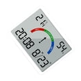 Modern Digital Wall Clock Powered Quiet Alarm Clock Digital Display for ...