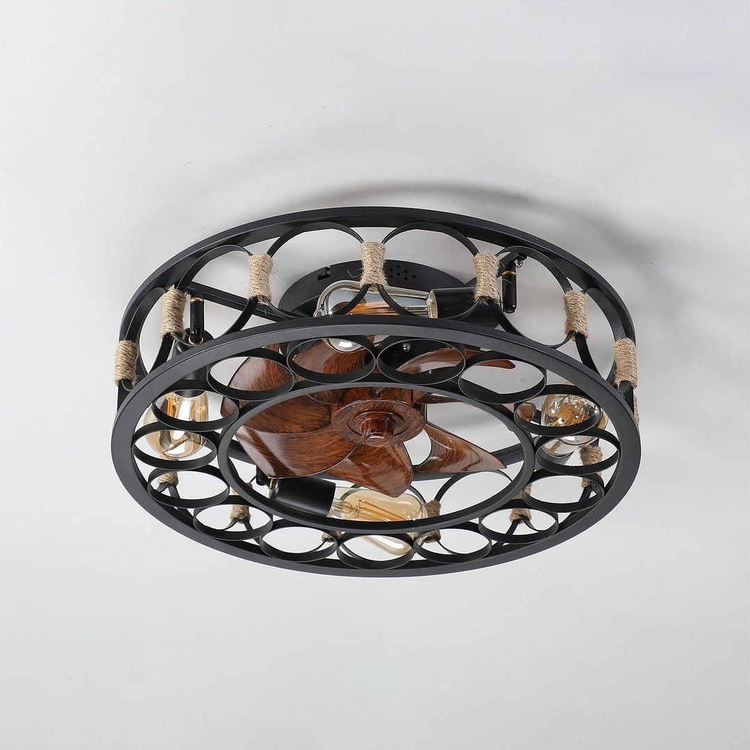 Modern Dimmable LED 7-blade Ceiling Fan with Remote - Walmart.com