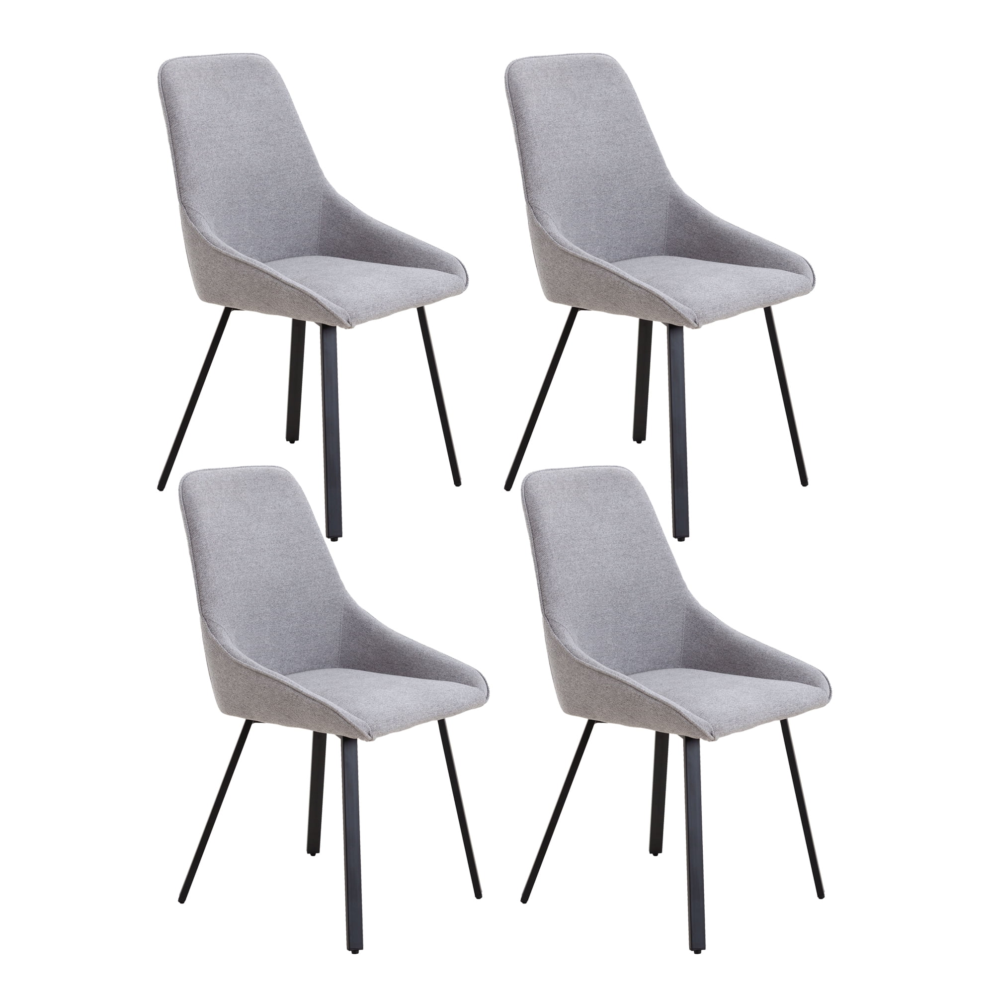 Modern Dining Chairs Set of 4, Upholstered Side Chairs, Adjustable ...