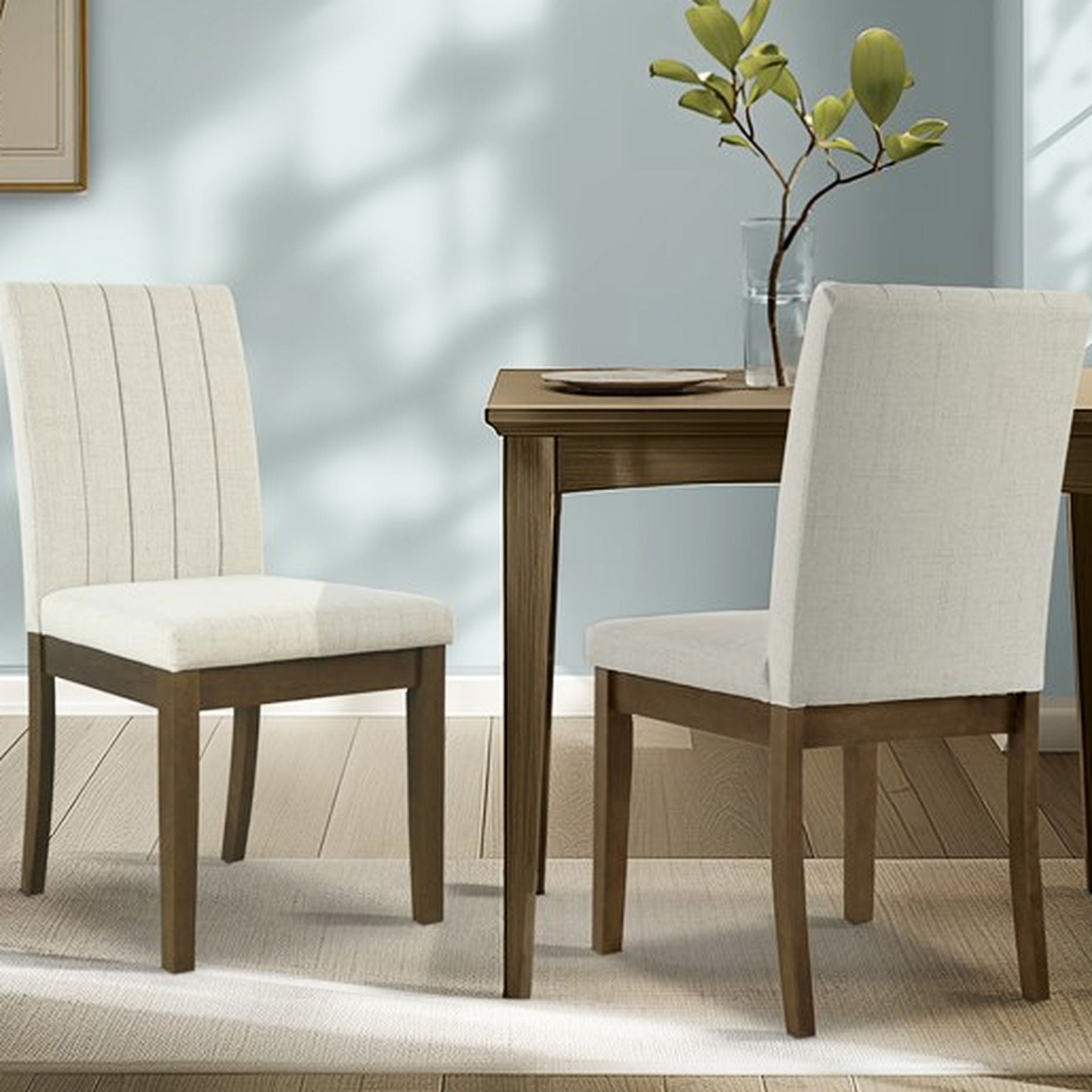 Modern Dining Chairs, Solid Wood Frame - Long - lasting Performance ...