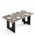 Modern Dining Table for 6 to 8 People, 71" Large Kitchen Dining Table ...