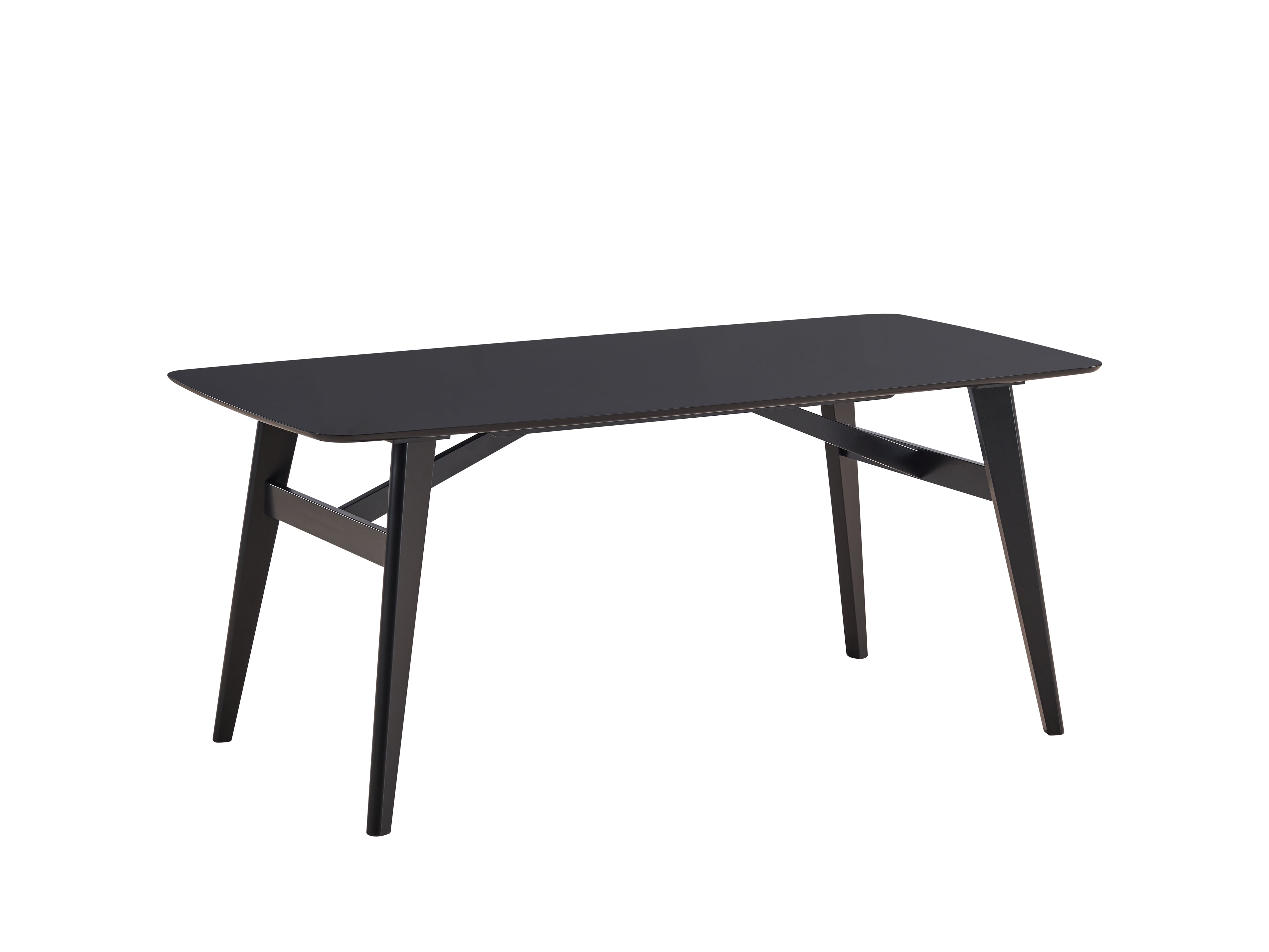 Modern Dining Tables, Eliora Black Finish Dining Table, Black Rectangular Dining Tables ...
