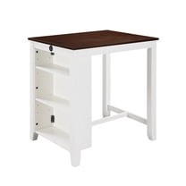 36" Gray Counter Height Dining Table with Usb Charging Ports & 3 ...