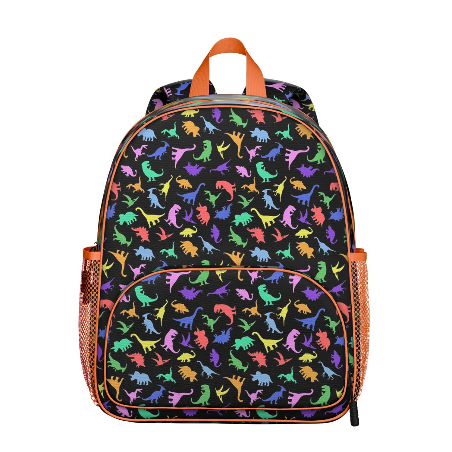 Modern Dino Pattern Student Backpack – Artistic Dinosaur Design with ...