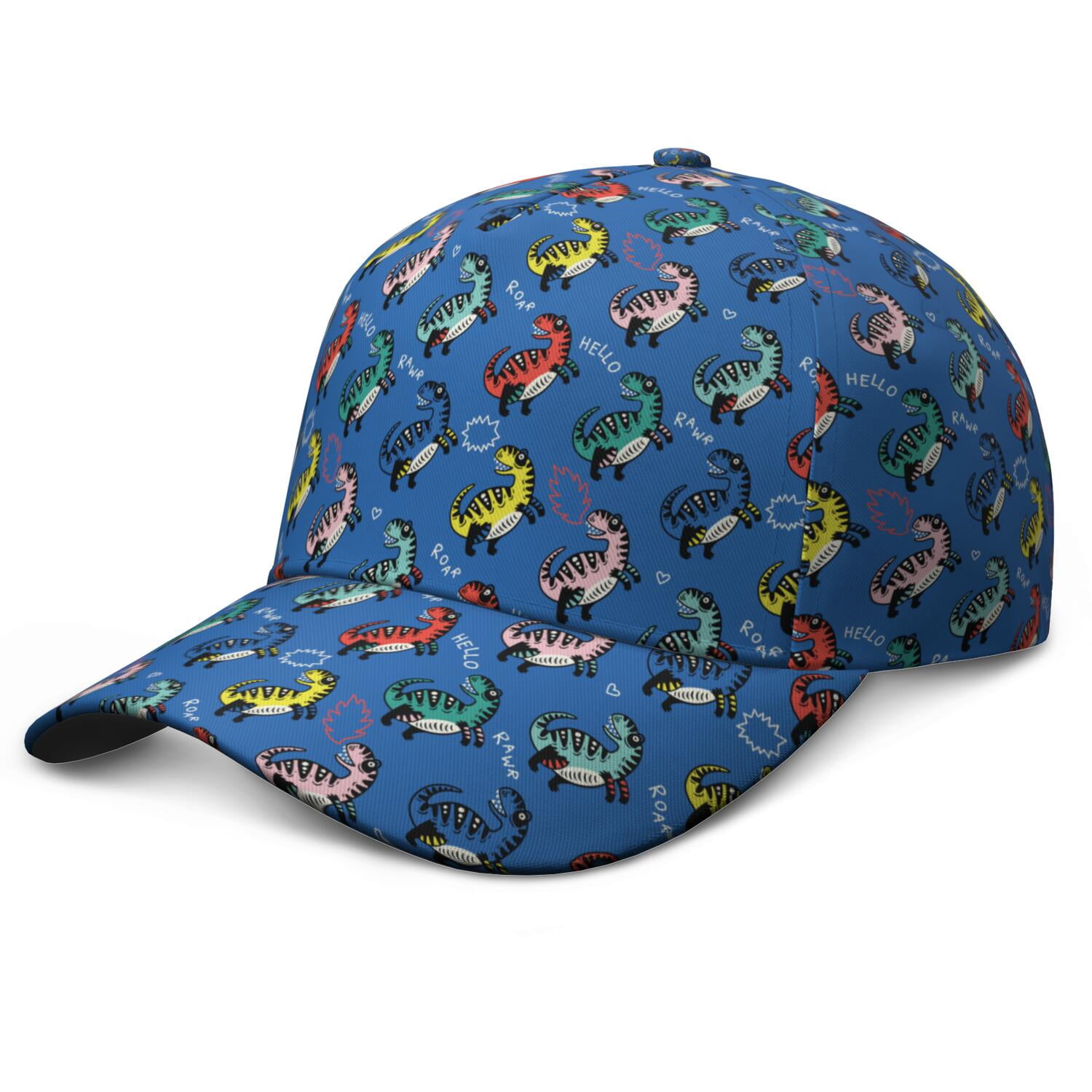 Modern Dinosaur Baseball Cap - Minimalist Dino Design Adjustable Hat ...