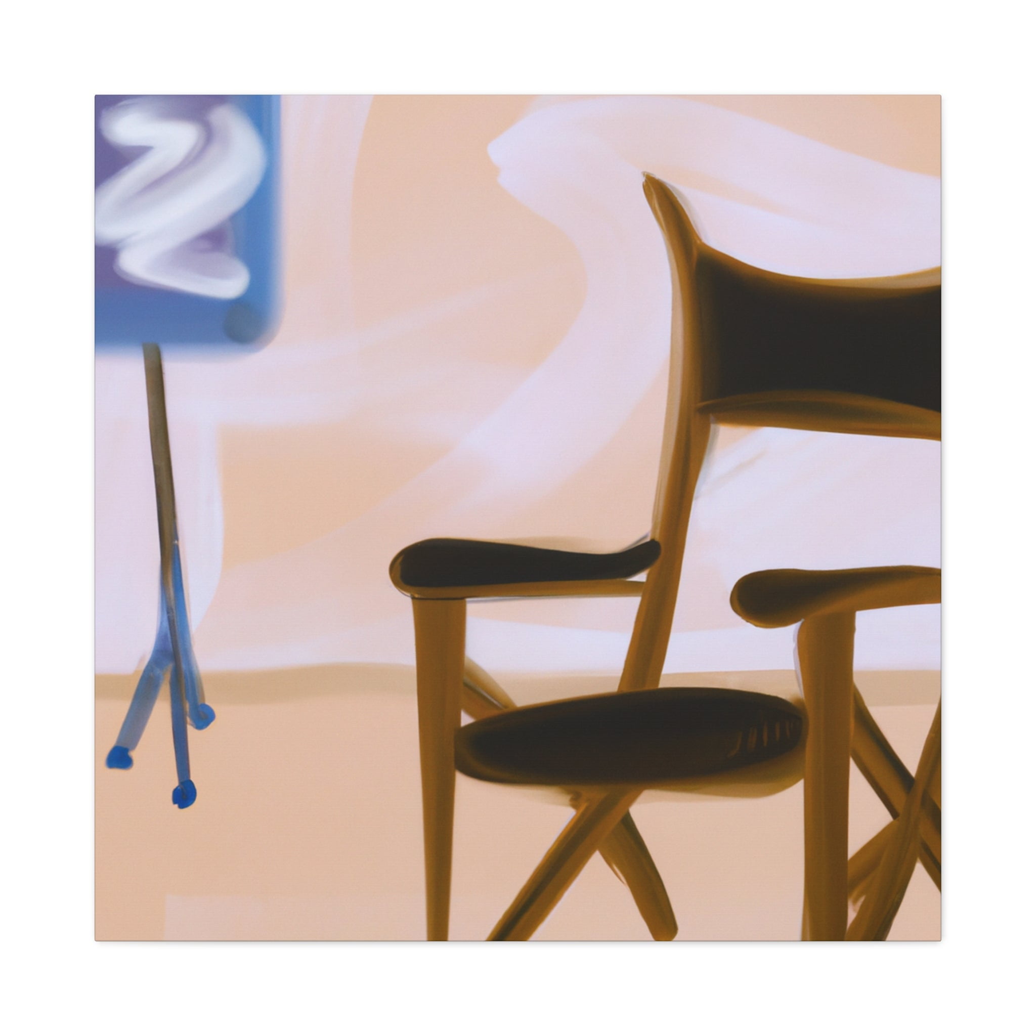 "Modern Director's Chair Scene" - Canvas - Walmart.com