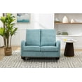 Modern Double Rocking Chair, Oversized Upholstered Loveseat Accent ...