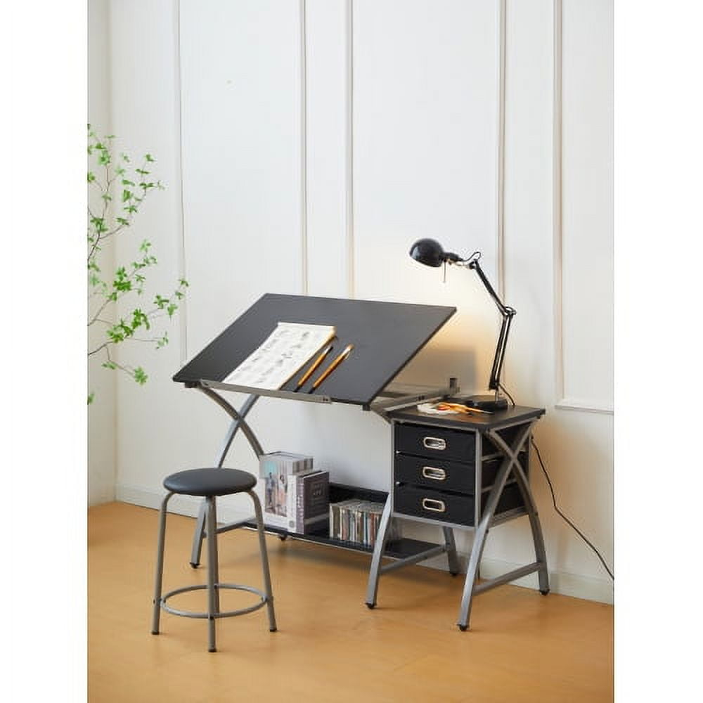 Modern Drafting Desk, Drawing Table for Artists/Adults, Art Desk w ...