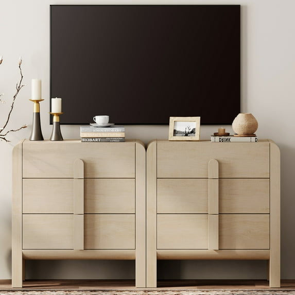 Modern Dresser TV Stand for TVs up to 75 Inch, Cruved Entertainment ...
