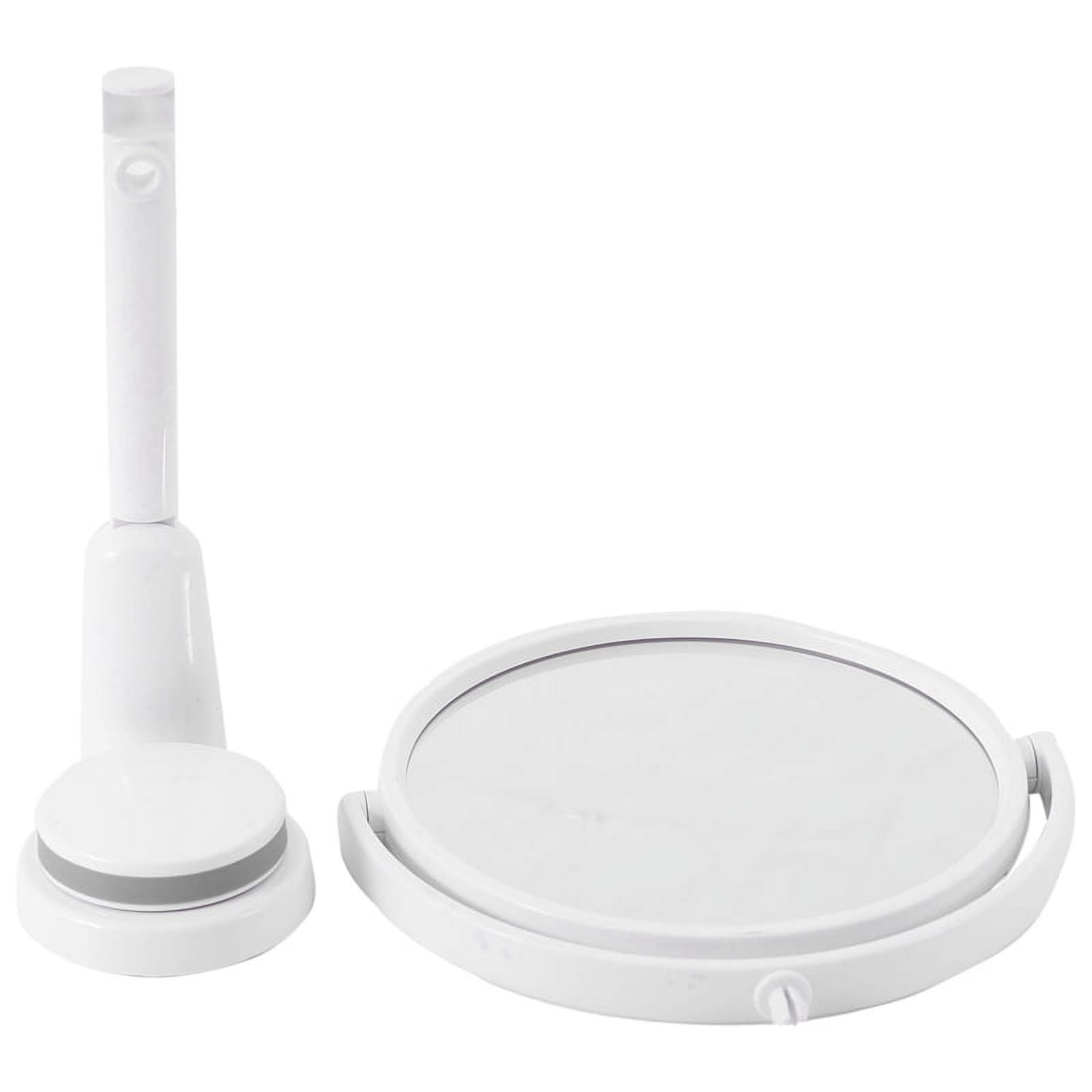 Modern Drill-Free Bathroom Mirror 2 Side Makeup Vanity Shave Mirrors ...