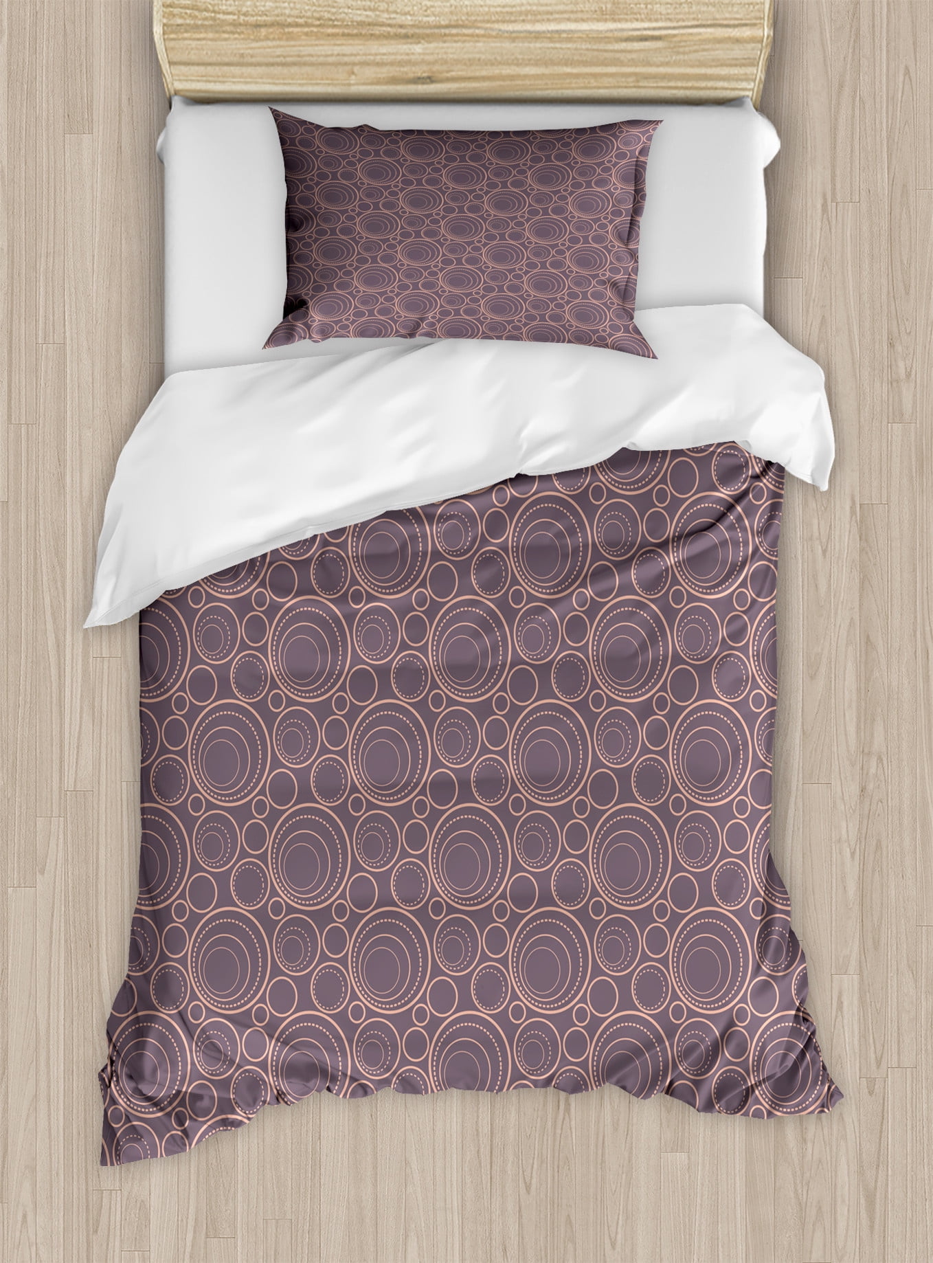 Modern Duvet Cover Set, Basic Illustration of Geometric Concentric ...