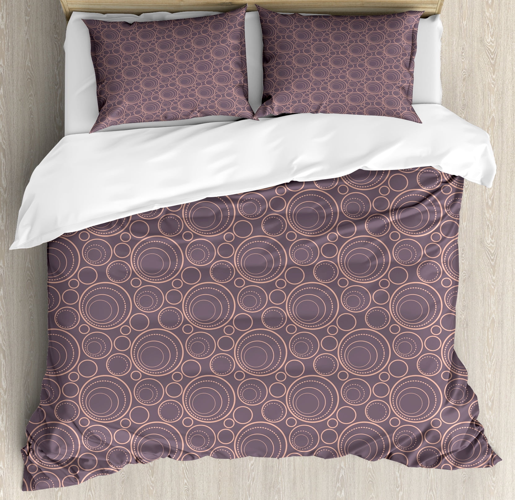 Modern Duvet Cover Set, Basic Illustration of Geometric Concentric ...