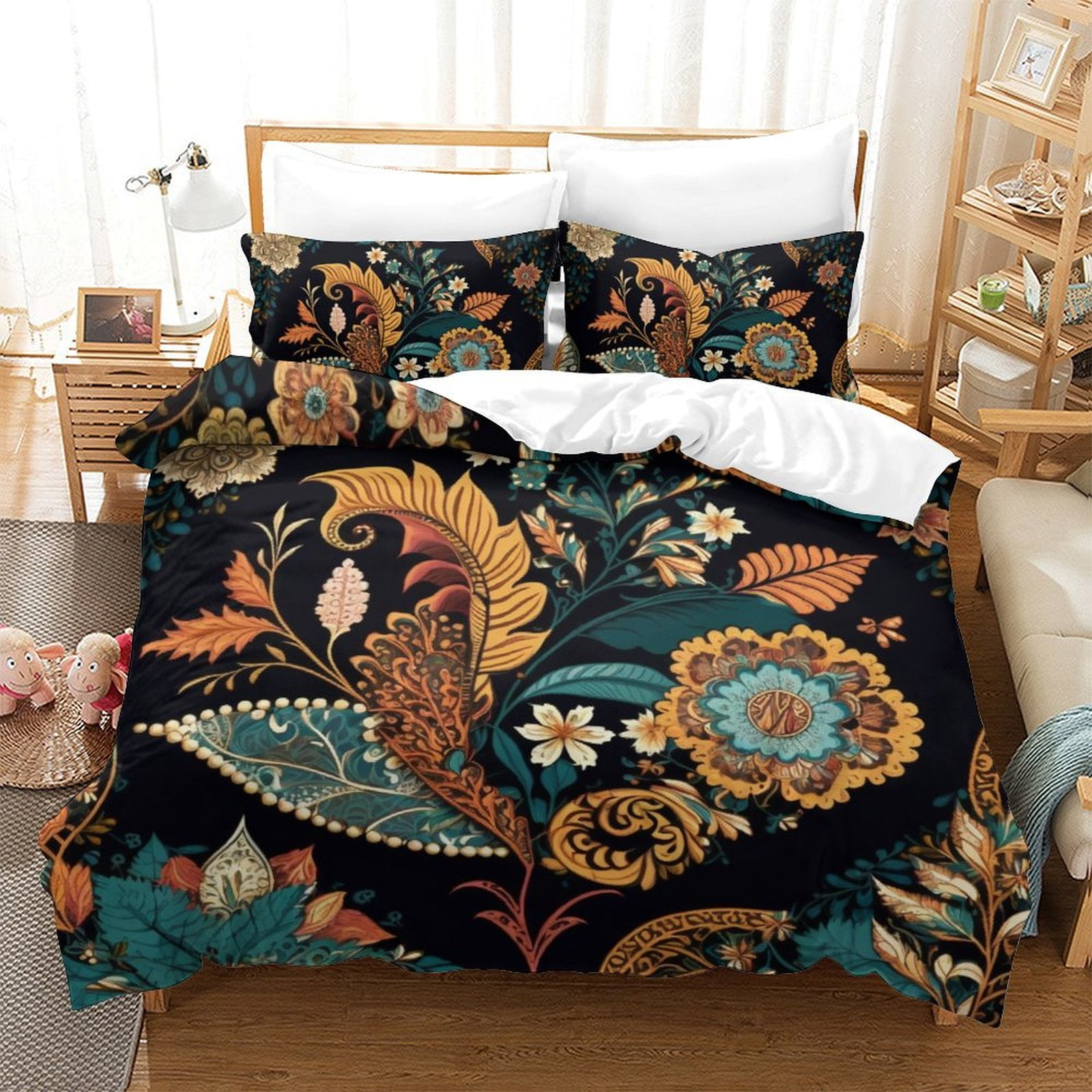 Modern Duvet Cover Set Paisley Home Bedclothes Bedspreads Bedroom Decor ...