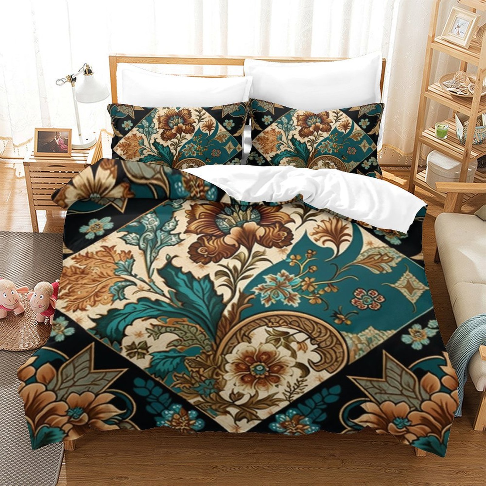 Modern Duvet Cover Set Paisley Home Bedclothes Bedspreads Bedroom Decor ...
