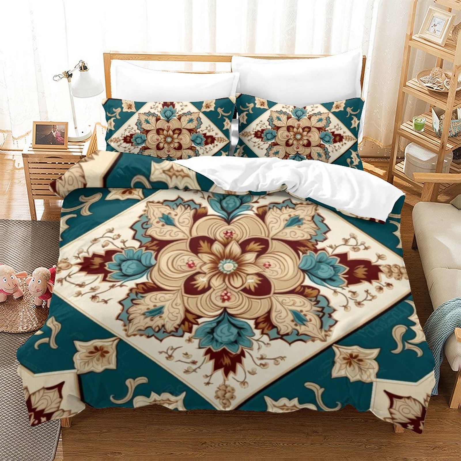 Modern Duvet Cover Set Paisley Home Bedclothes Bedspreads Bedroom Decor ...