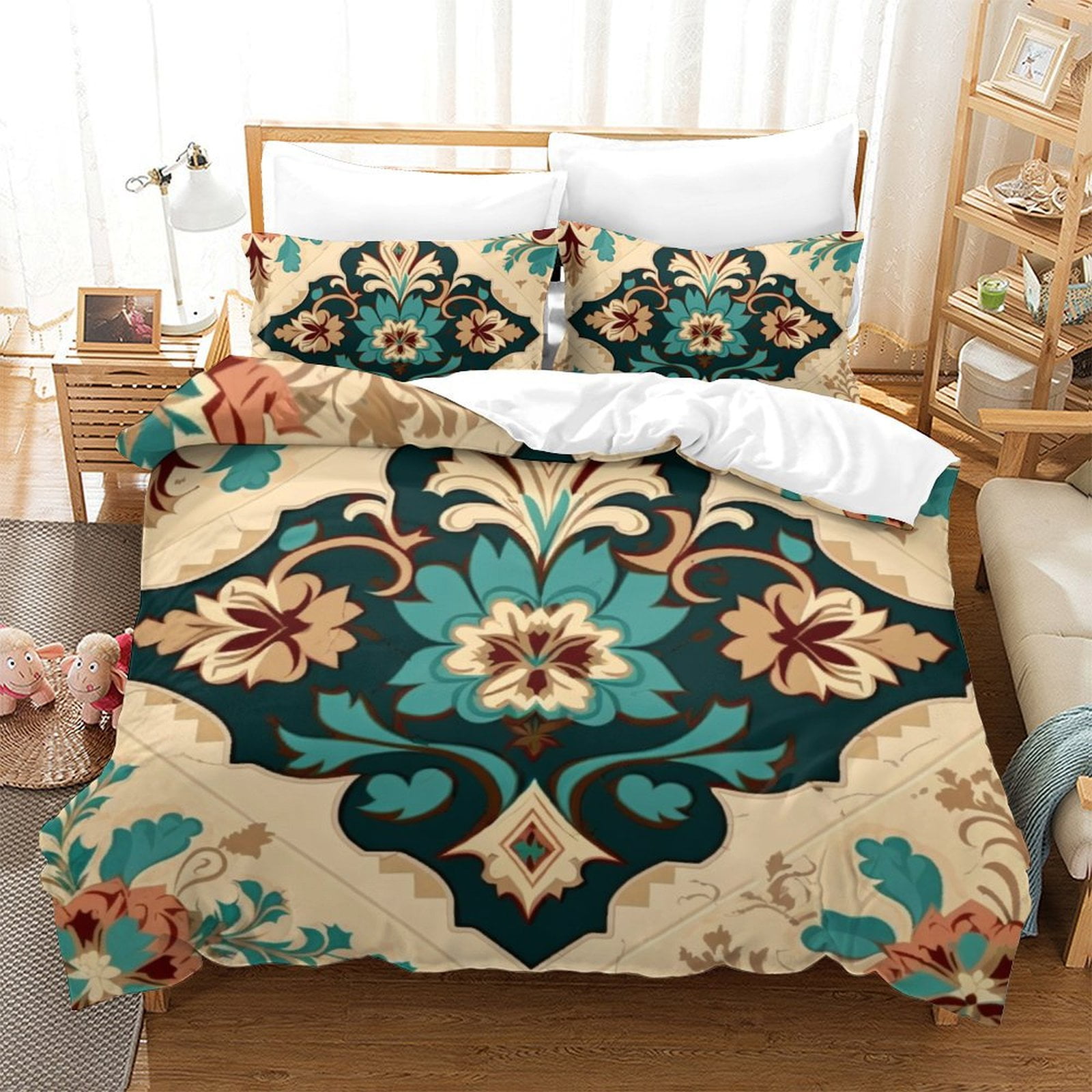 Modern Duvet Cover Set Paisley Home Bedclothes Bedspreads Bedroom Decor ...