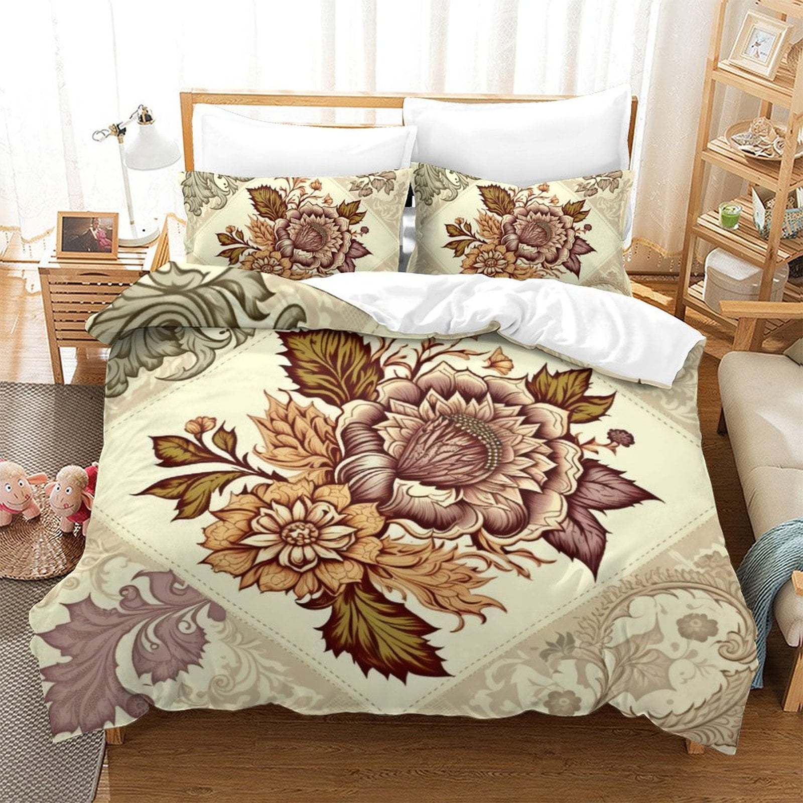 Modern Duvet Cover Set Paisley Home Bedclothes Bedspreads Bedroom Decor ...