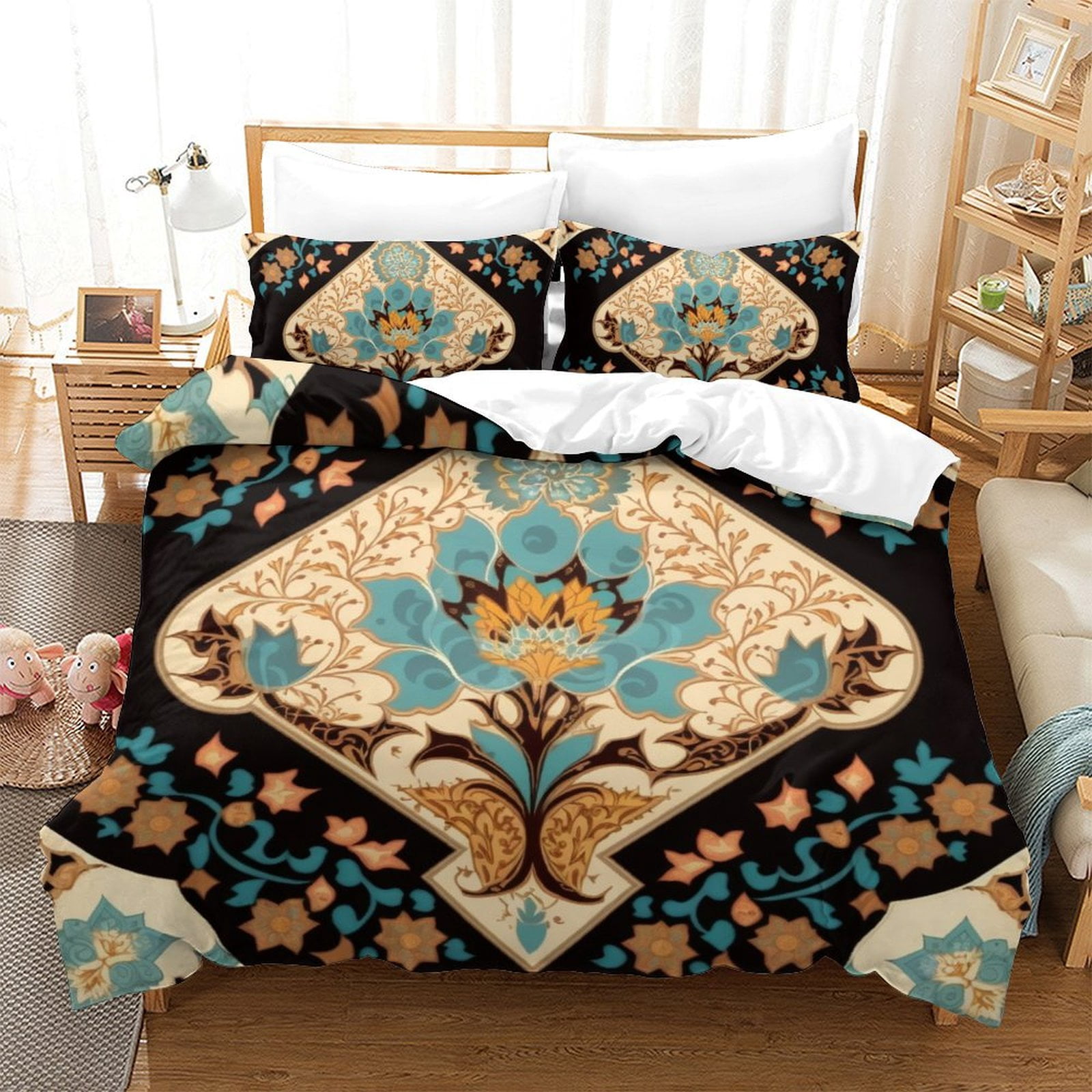 Modern Duvet Cover Set Paisley Home Bedclothes Bedspreads Bedroom Decor ...