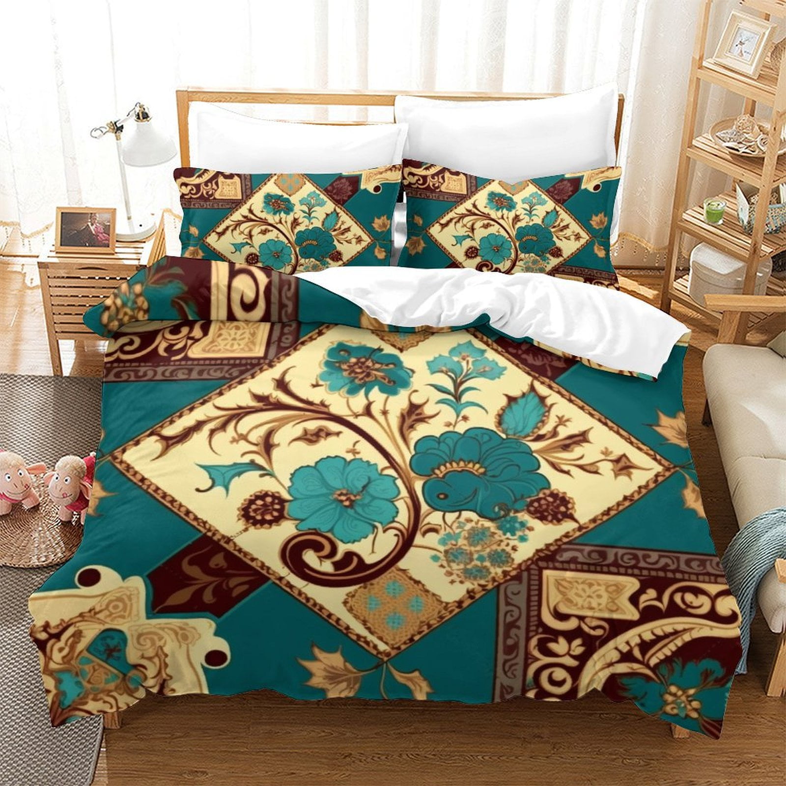 Modern Duvet Cover Set Paisley Home Bedclothes Bedspreads Bedroom Decor ...